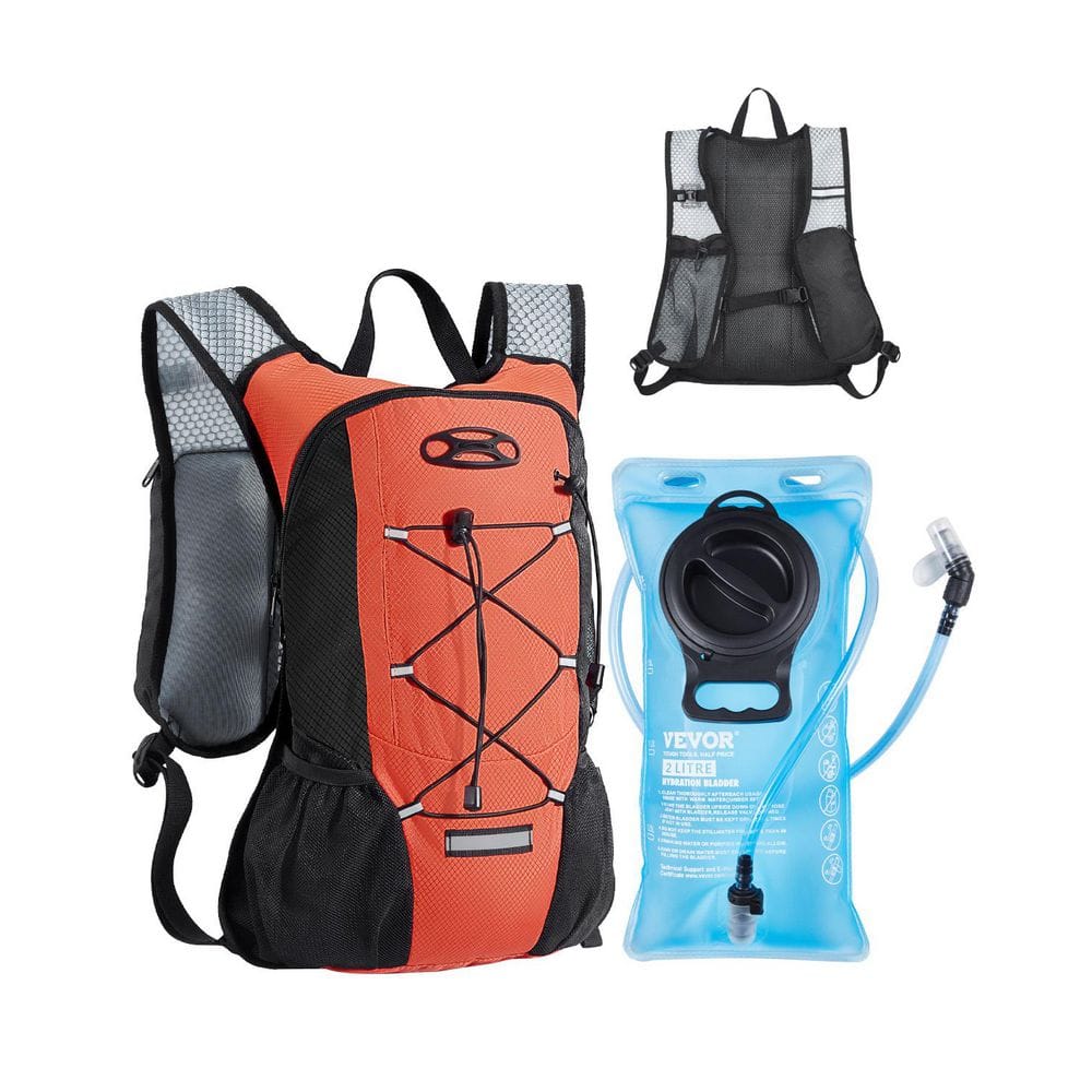 VEVOR Hydration Backpack with 2L TPU Water Bladder, Hydration Pack ...