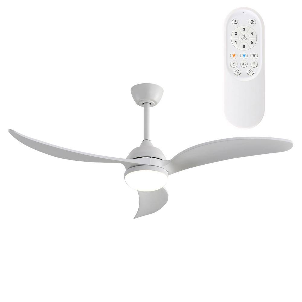 GHOUSE 52 in. Indoor Ceiling Fan Remote Control Reversible DC Motor ...