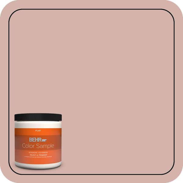 BEHR PREMIUM PLUS 8 oz. #S170-3 Castilian Pink Flat Interior/Exterior ...
