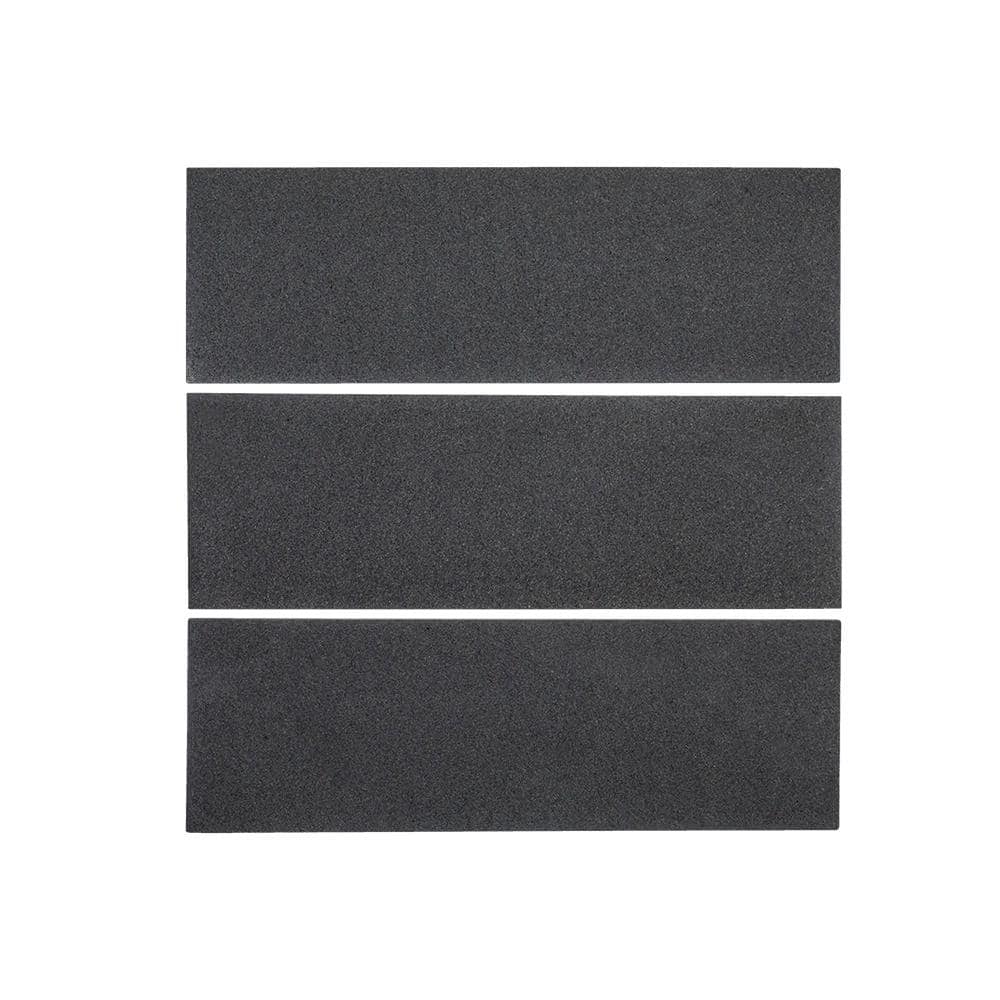 Jeffrey Court Basalt Gray 4 in. x 12 in. Honed Basalt Wall and Floor ...