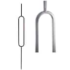 HOUSE OF FORGINGS Aalto Modern 44 in. x 0.5 in. Ash Grey Single Oval ...