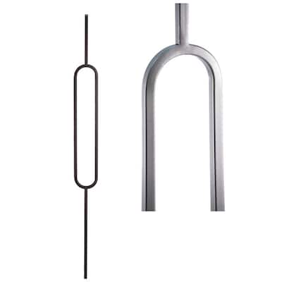 HOUSE OF FORGINGS Aalto Modern 46 in. x 0.5 in. Ash Grey Single ...