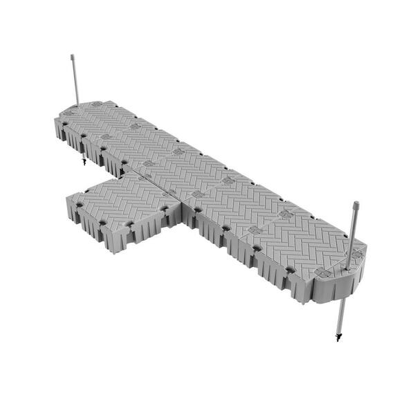 Tommy Docks Flexx 8 ft. Extended T-Shaped Floating Dock Package with ...