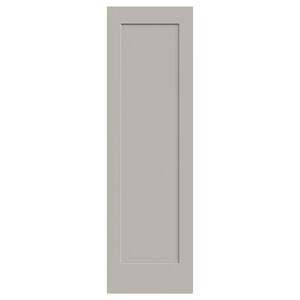 JELD-WEN 24 in. x 80 in. Madison White Painted Smooth Solid Core Molded ...