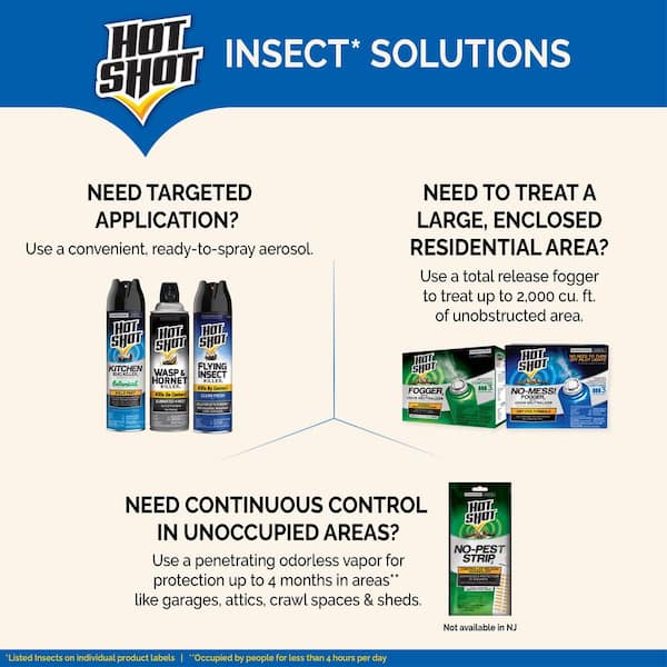 Hot Shot No-Mess Insect Fogger Aerosol with Odor Neutralizer (3-Count ...