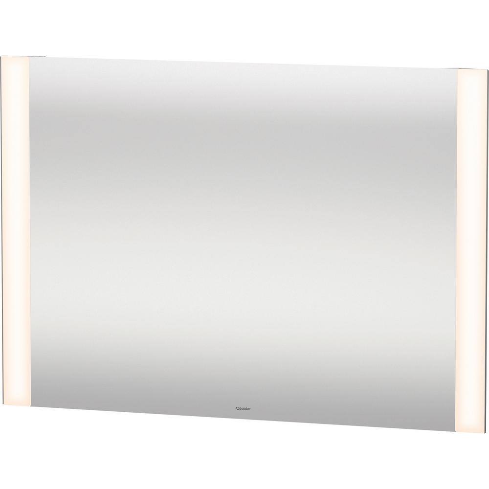 Duravit Light and Mirror 1.375 in. W x 27.5 in. H Rectangular Frameless ...