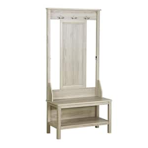 SAINT BIRCH Finley Antique White Hall Trees SBFL8118HTAW - The Home Depot