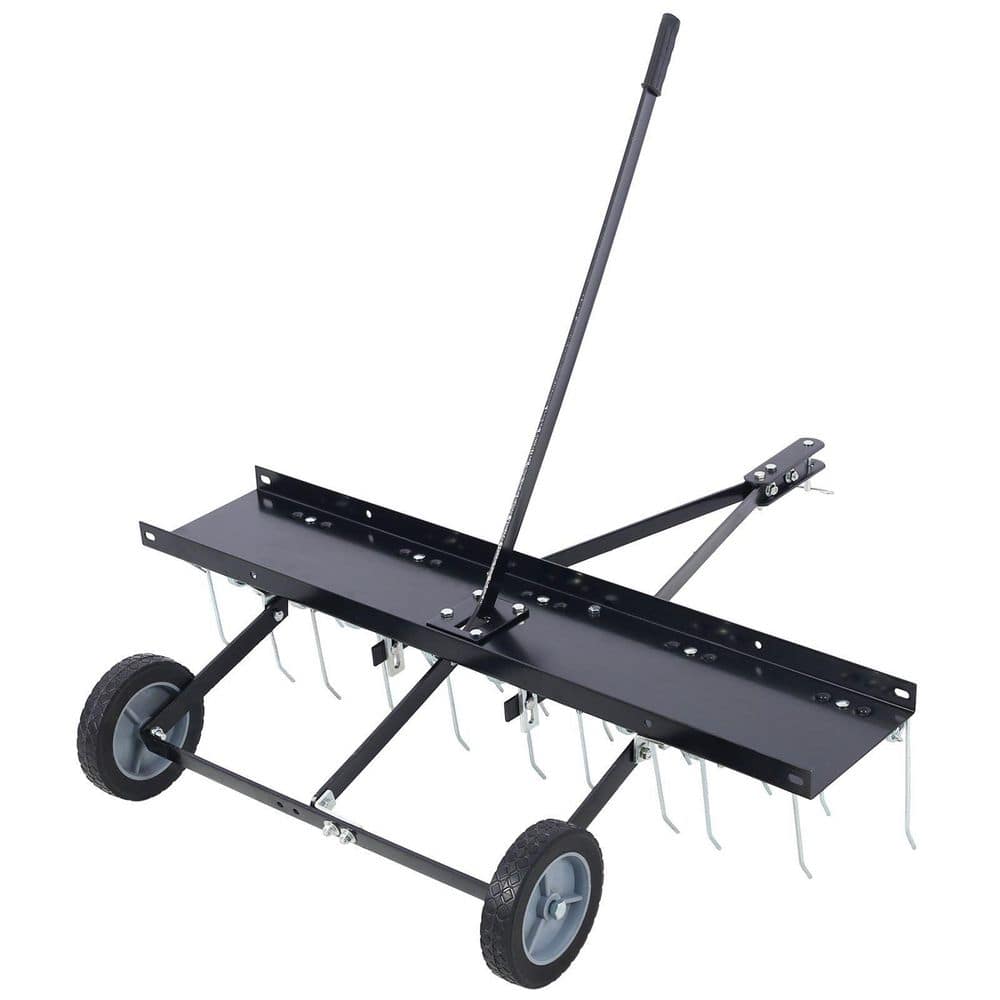 Tahanbath 40 in. Tow Behind Lawn Sweeper Dethatcher-Landscape Rake ...