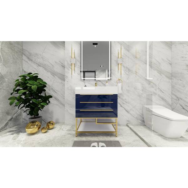 30 Inch Vanities - Blue - Bathroom Vanities - The Home Depot