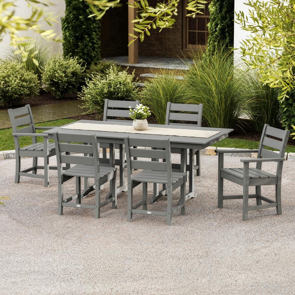 Reviews for POLYWOOD Grant Park 7-Piece Farmhouse Plastic Outdoor Patio ...
