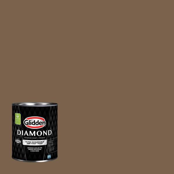 Glidden Diamond 1-qt. PPG1085-7 Fig Branches Flat Interior Paint with ...