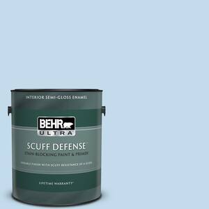 BEHR MARQUEE 1 qt. #560A-2 Morning Breeze Semi-Gloss Enamel Interior ...