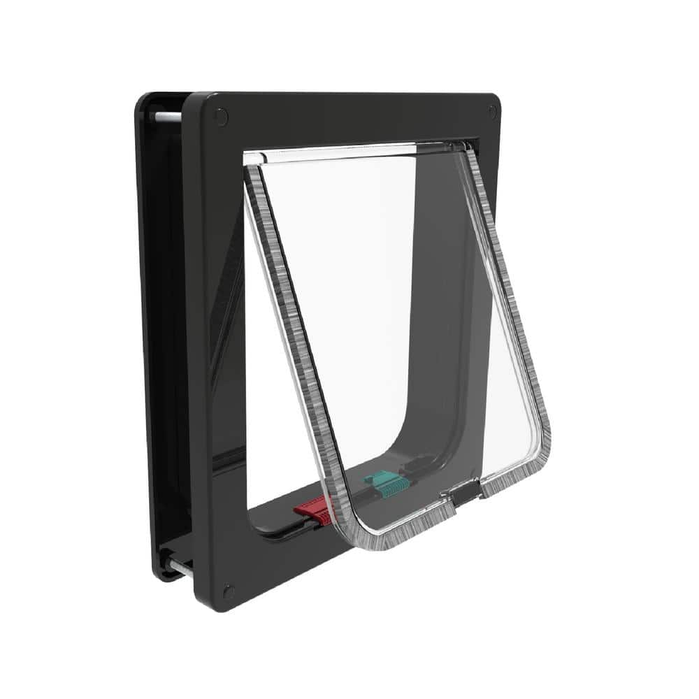 Hakuna Pets Large Black Cat Flap, Pets Up to 20 lbs. 1163 - The Home Depot