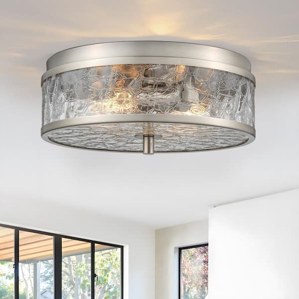 Brushed Nickel Flush Mount Ceiling Light
