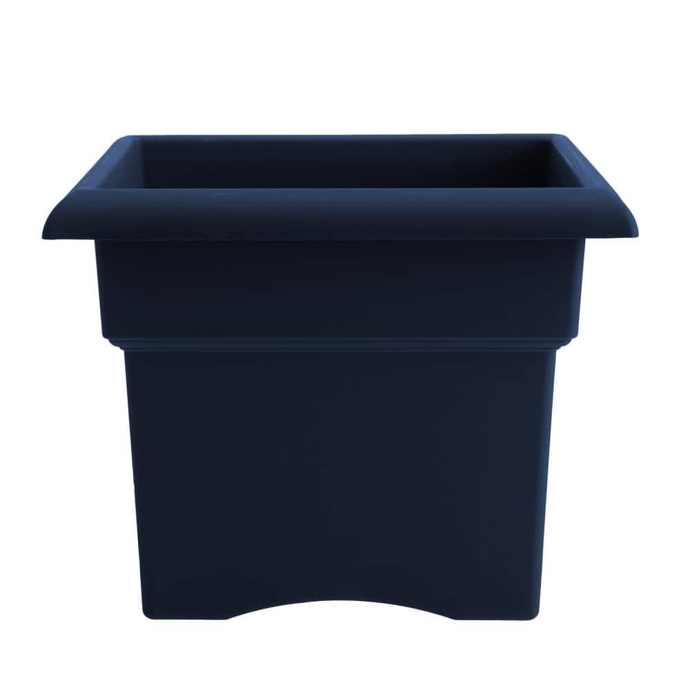 Bloem Veranda 18 in. L x 18 in. W x 14.25 in. H 36 qts. Navy Plastic ...