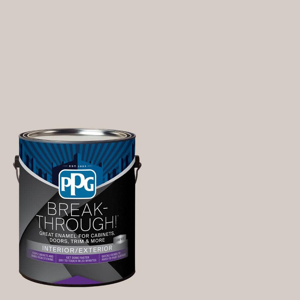 Break-Through! 1 gal. PPG1018-2 My Alibi Satin Door, Trim & Cabinet ... Break-Through! 1 gal. PPG1018-2 My Alibi Satin Door, Trim & Cabinet ...