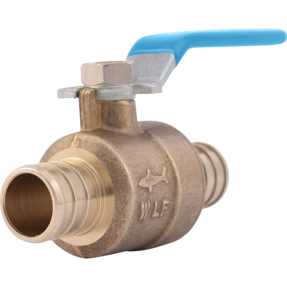 SharkBite 3/4 in. Brass PEX Barb Ball Valve 22462LFZ - The Home Depot