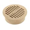 NDS 6 in. Round Drain Grate, Sand H60S - The Home Depot