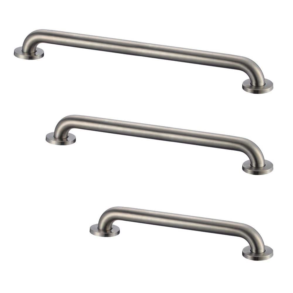 Wudkey 3-Pack 18in., 36 in. and 42 in. x 1.5 in. Dia. Stainless Steel ...