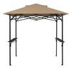 EAGLE PEAK 8 ft. x 5 ft. Beige Soft Top Barbecue (BBQ) Grill Gazebo ...