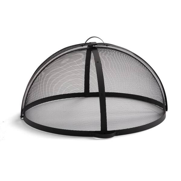 Atesun 32 in. Easy Access Steel Fire Pit Spark Screen in Black CPF103 ...