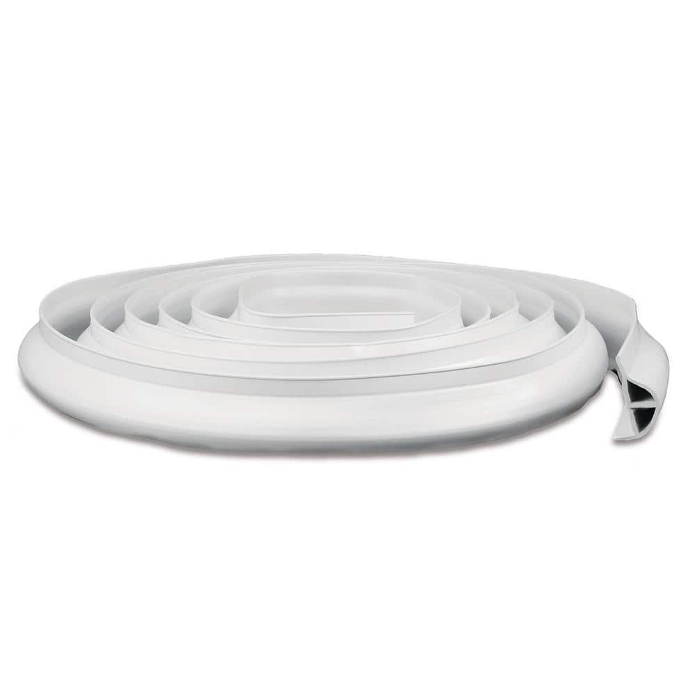 ProFlex 10 ft. White P-Shape dock edging 5000W-10C - The Home Depot