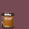 BEHR 1 gal. #PPU2-20 Oxblood Flat Multi-Surface Exterior Roof Paint ...
