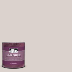 BEHR PREMIUM PLUS 1 gal. #N200-1 Moth Gray Satin Enamel Exterior Paint ...