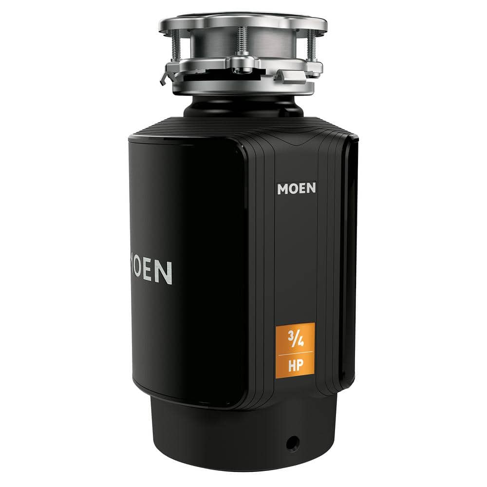 MOEN Host Series 3/4 HP Space Saving Continuous Feed Garbage Disposal ...