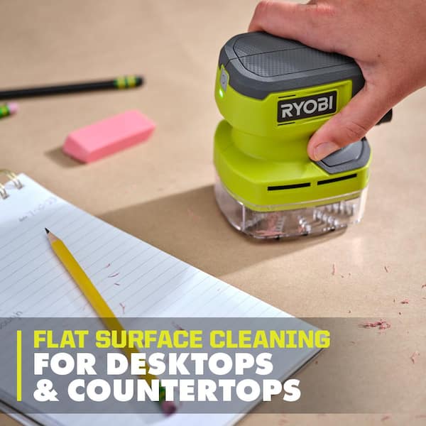 RYOBI USB Lithium Desktop Vacuum Kit with 2.0 Ah Battery, Charging ...