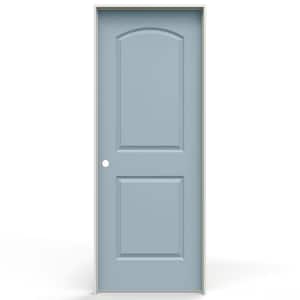 JELD-WEN 30 in. x 80 in. Caiman 2 Panel Right-Handed Hollow Core Salty ...