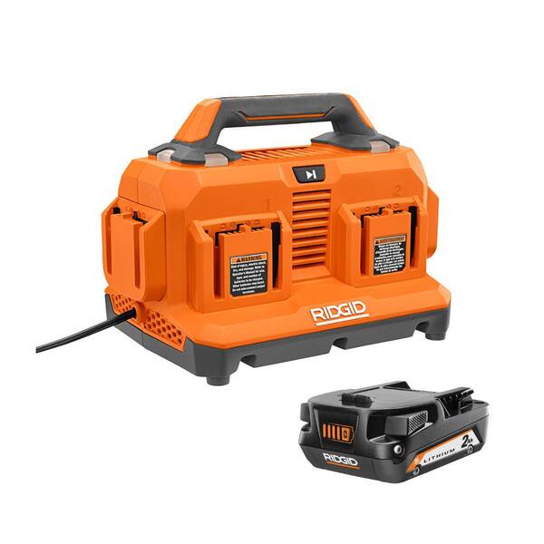 Have a question about RIDGID 18V 6-Port Sequential Charger with 2.0 Ah ...