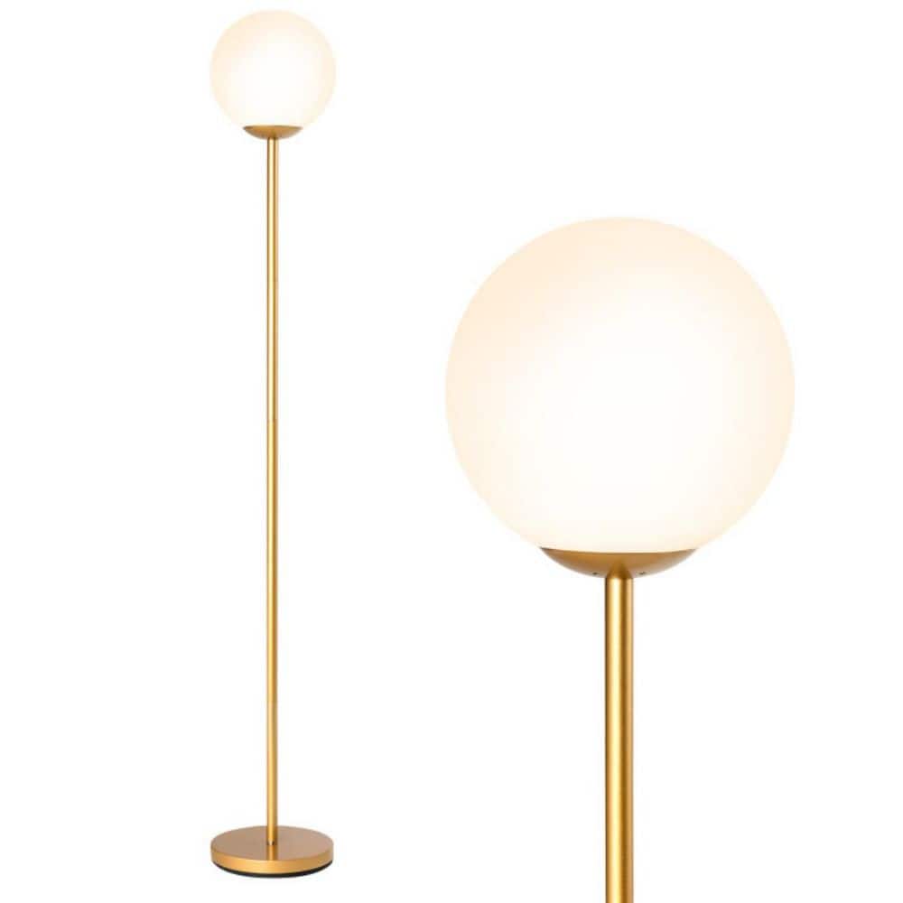 GIVIMO Modern Industrial Series 65 in. Gold Modern 1-Light E26 Standard ...