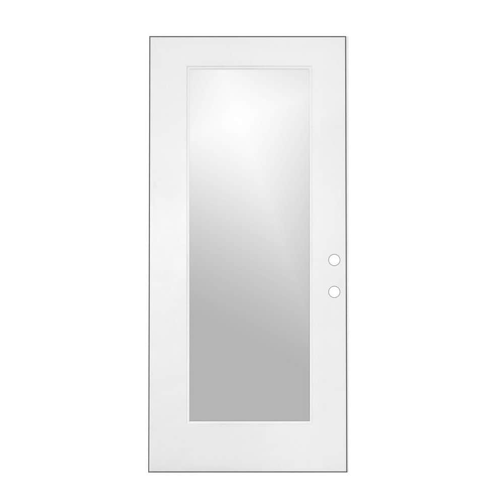 GENESIS ENTRIES 30 in. x 80 in. Left-Hand/Inswing Full Lite Clear Glass ...