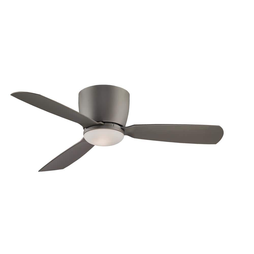 FANIMATION Embrace 44 in. Integrated LED Matte Greige Ceiling Fan with ...