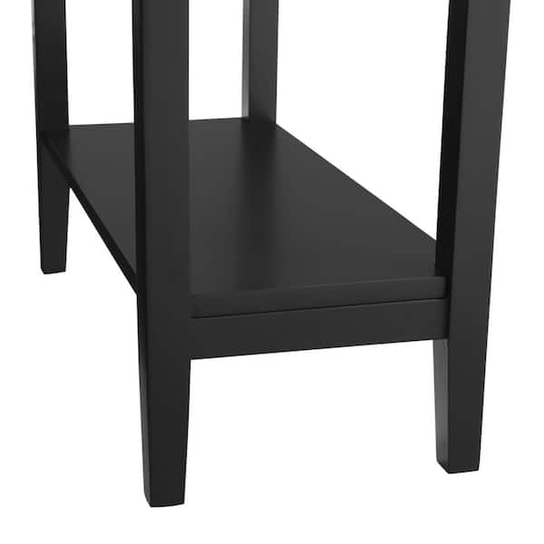Thin black end table store