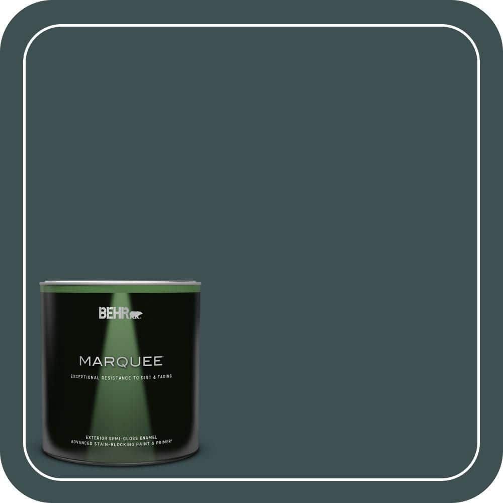 BEHR MARQUEE 1 qt. #S440-7 Thermal Semi-Gloss Enamel Exterior Paint ...