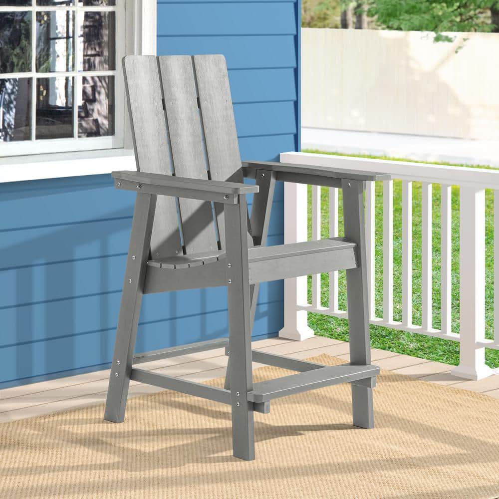 Sonkuki Plastic Adirondack Chair Patio Chair with Big Armrests Fire Pit ...