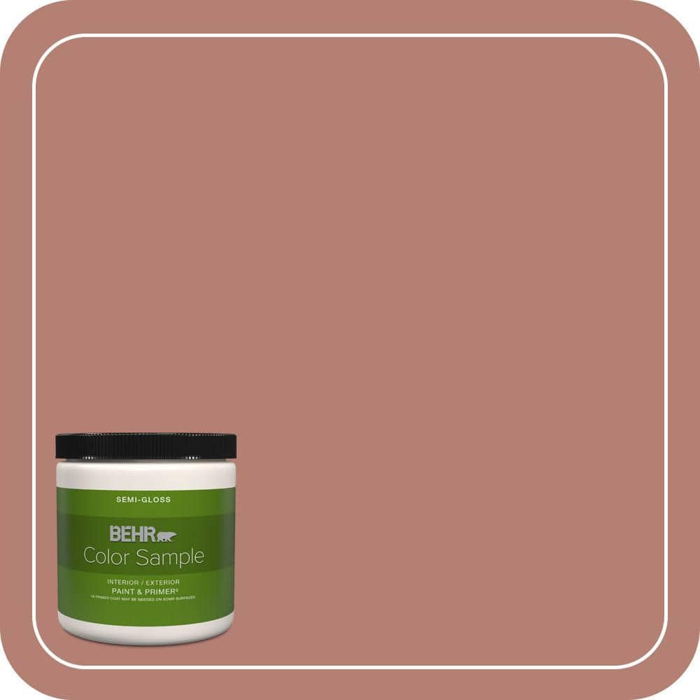 BEHR PREMIUM PLUS 8 oz. #ICC-102 Copper Pot Semi-Gloss Interior ...
