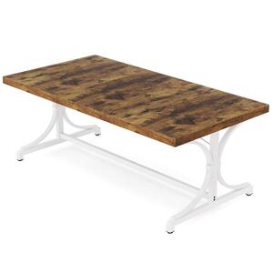 BYBLIGHT Moronia 63 in. Rectangular Black and Brown Wood Open Drawer ...