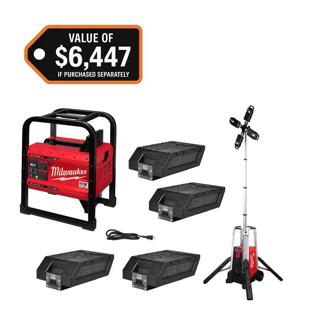 Reviews for Milwaukee MX FUEL 3600-Watt/1800-Watt Push Start Battery ...