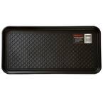 Ottomanson Black 15 in. x 23 in. Polypropylene Utility Booty Tray ...