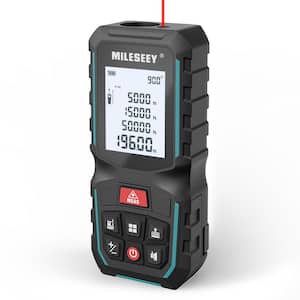 MILESEEY S50 400 ft. Laser Distance Measuring Tool, Indoor/Outdoor with ...
