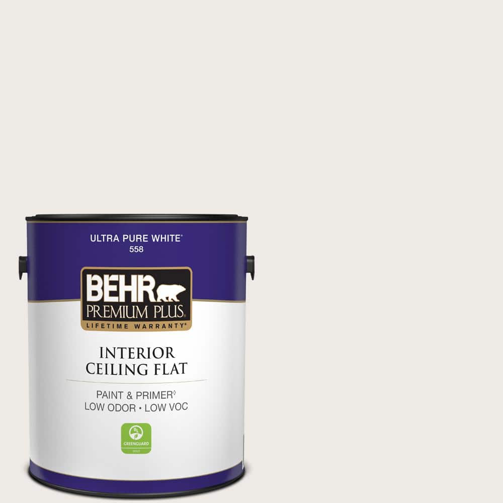 BEHR PREMIUM PLUS 1 gal. #740A-1 Downy Fluff Ceiling Flat Interior ...