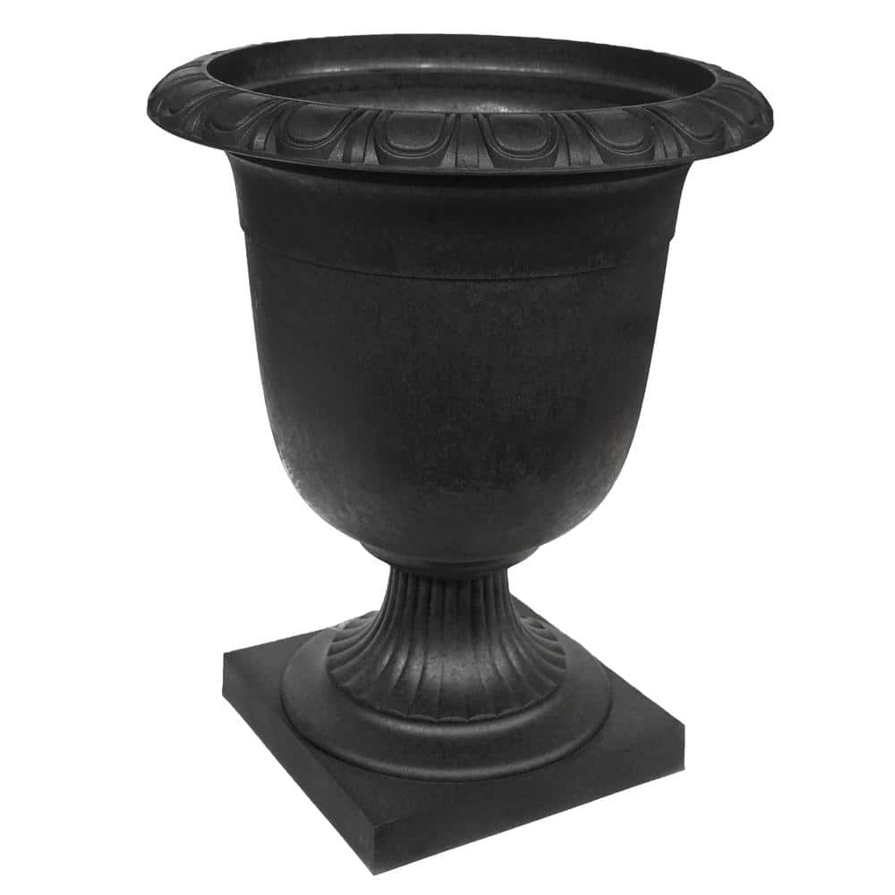 Tierra Verde Crescendo 20 in. W x 24 in. H Black Rubber Self-Watering ...