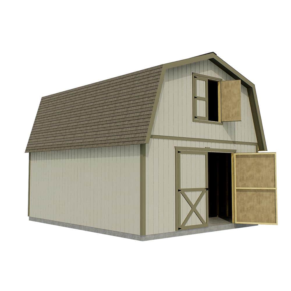 Best Barns Roanoke 16 ft. x 24 ft. Wood Storage Barn roanoke1624 - The ...