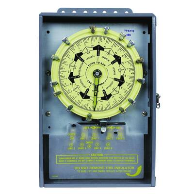 Intermatic T7000B Series 40 Amp 7-Day Mechanical Time Switch with ...