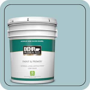 BEHR DYNASTY 1 qt. #S450-3 Spring Storm One-Coat Hide Satin Enamel ...