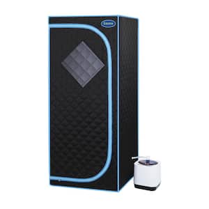 Compact FCC-Certified Black Portable 1-Person Sauna GW-LTWXSN-04 - The ...