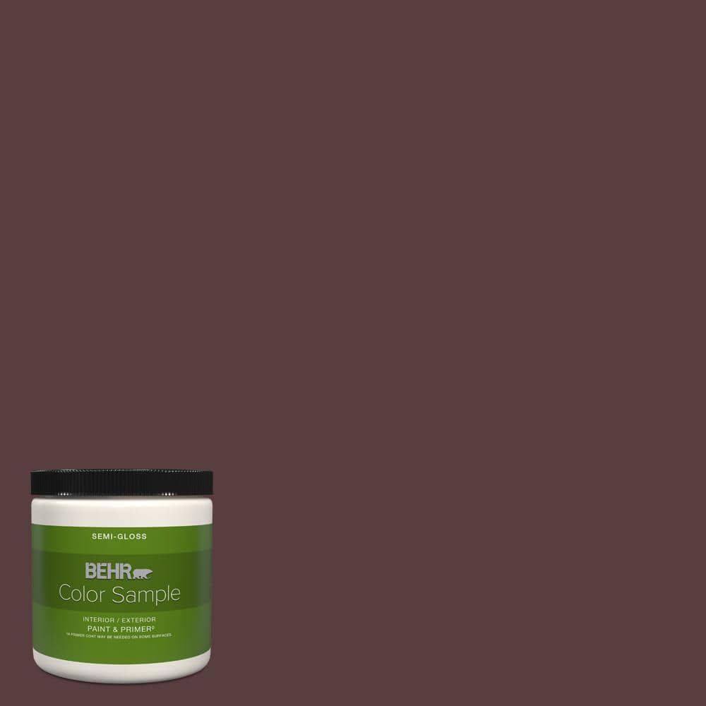 BEHR PREMIUM PLUS 8 oz. #PPU1-02 Divine Wine Semi-Gloss Interior ...